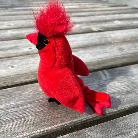 Ty | Toys | Vintage Ty Beanie Baby Red Black Cardinal Bird Mac 999 Guc ...